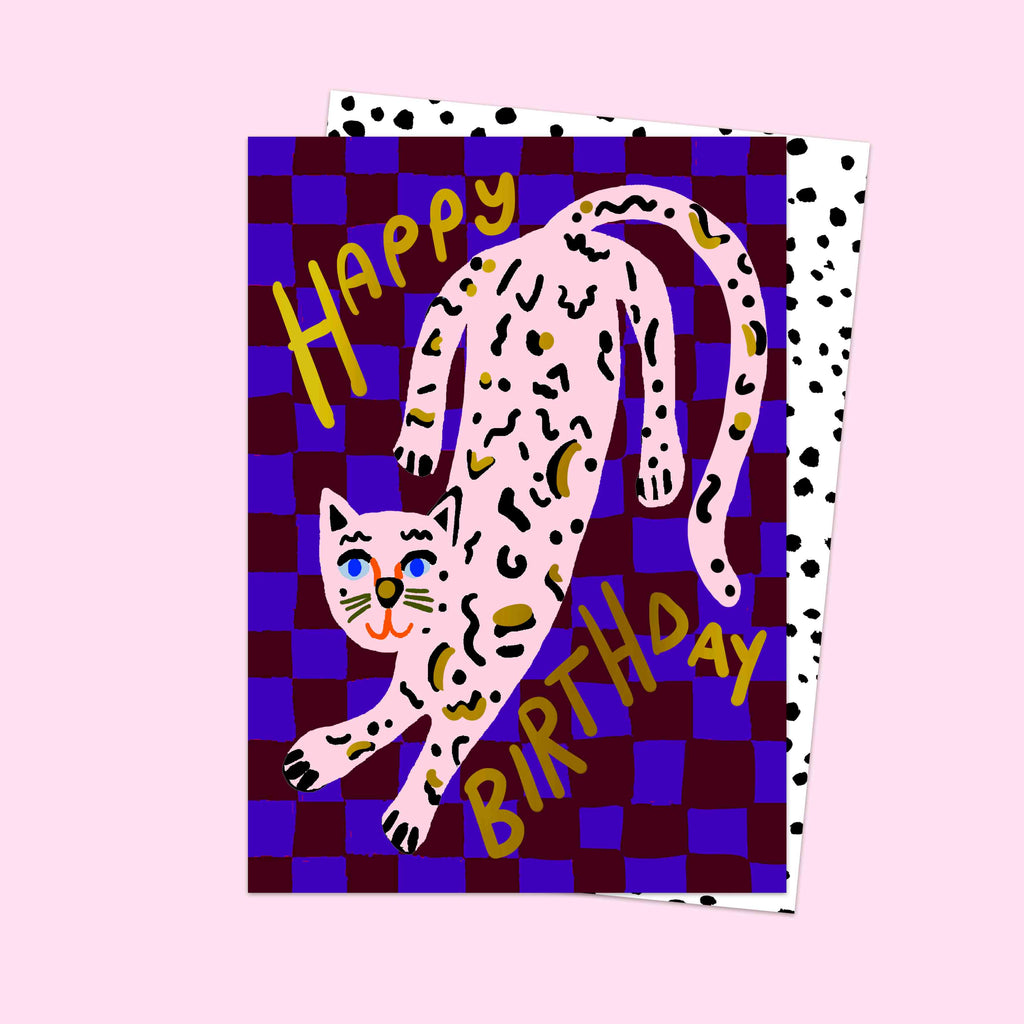 Happy Birthday Cheetah Card – Eleanor Bowmer