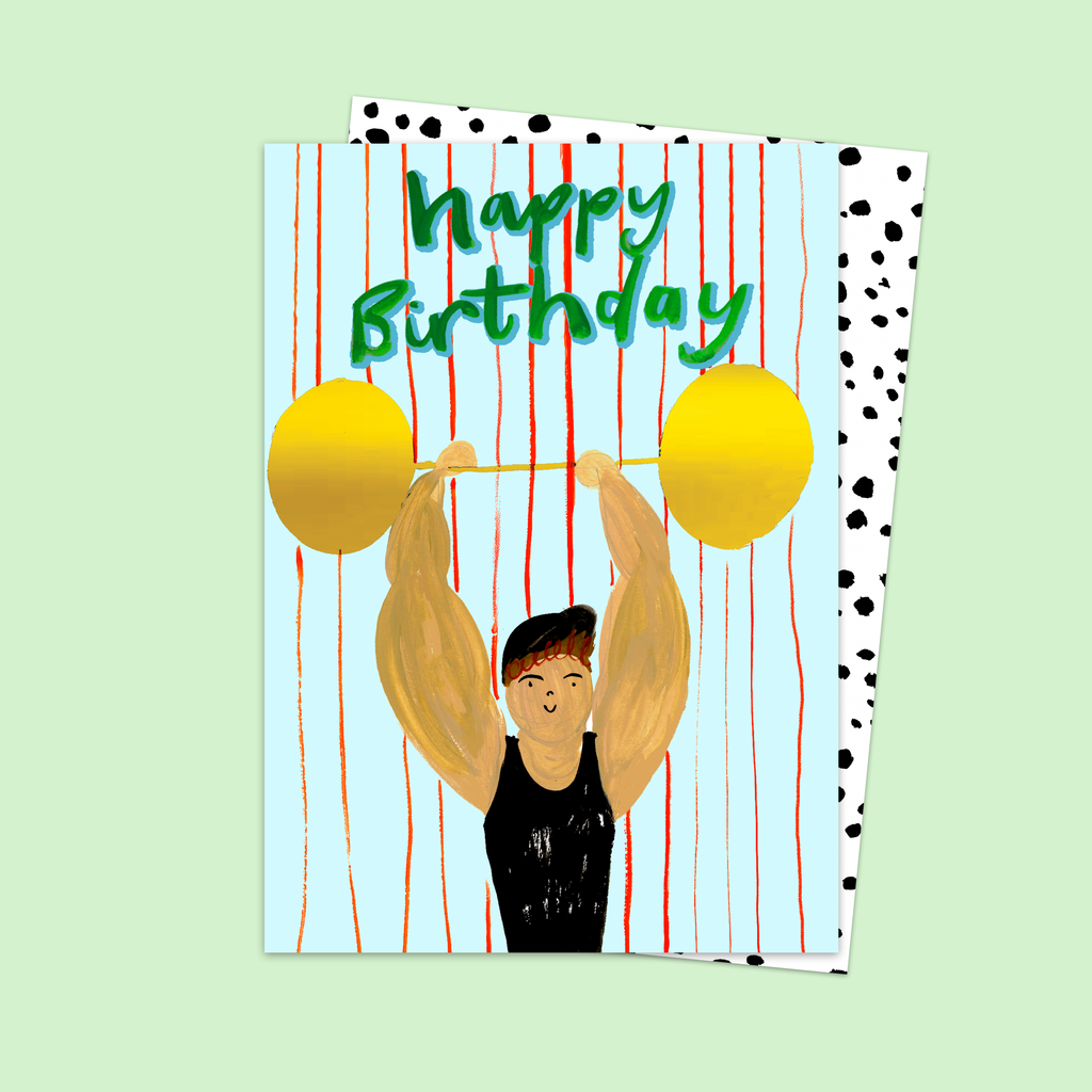 Powerlifter Birthday Card – Eleanor Bowmer