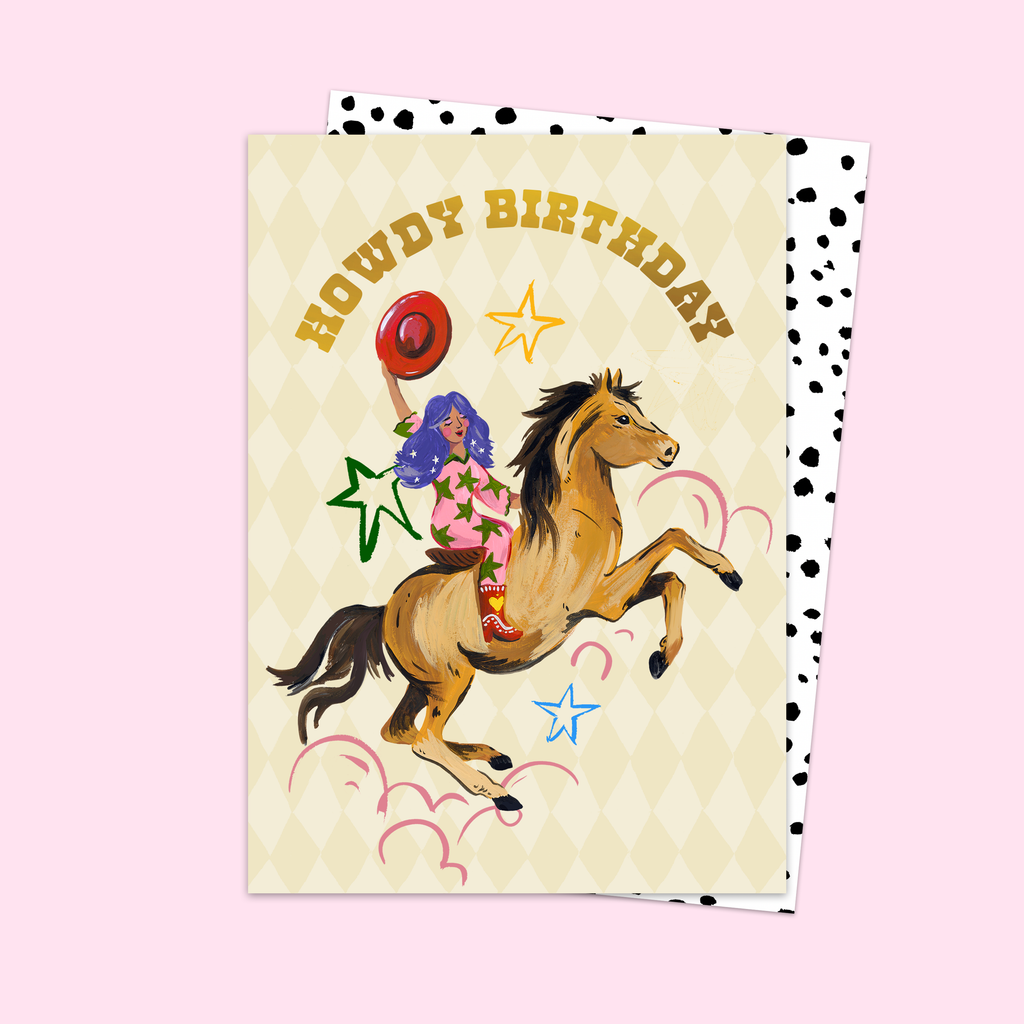 Howdy Birthday Card – Eleanor Bowmer