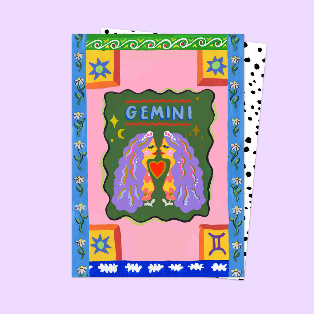 Gemini Zodiac Card | May 21 – June 20 | Eleanor Bowmer – Eleanor Bowmer