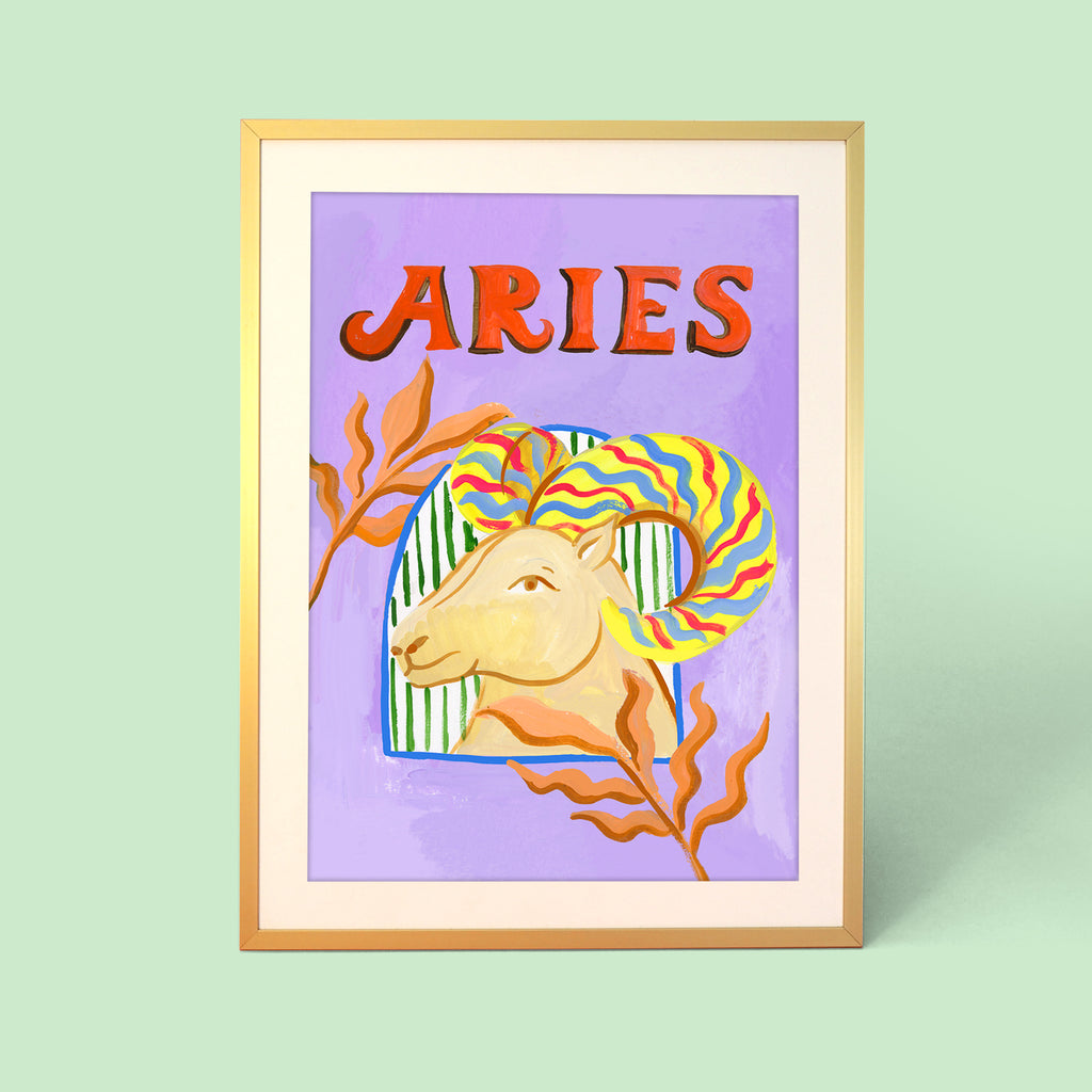 Aries Zodiac Print | March 21 - April 19 | Eleanor Bowmer – Eleanor Bowmer